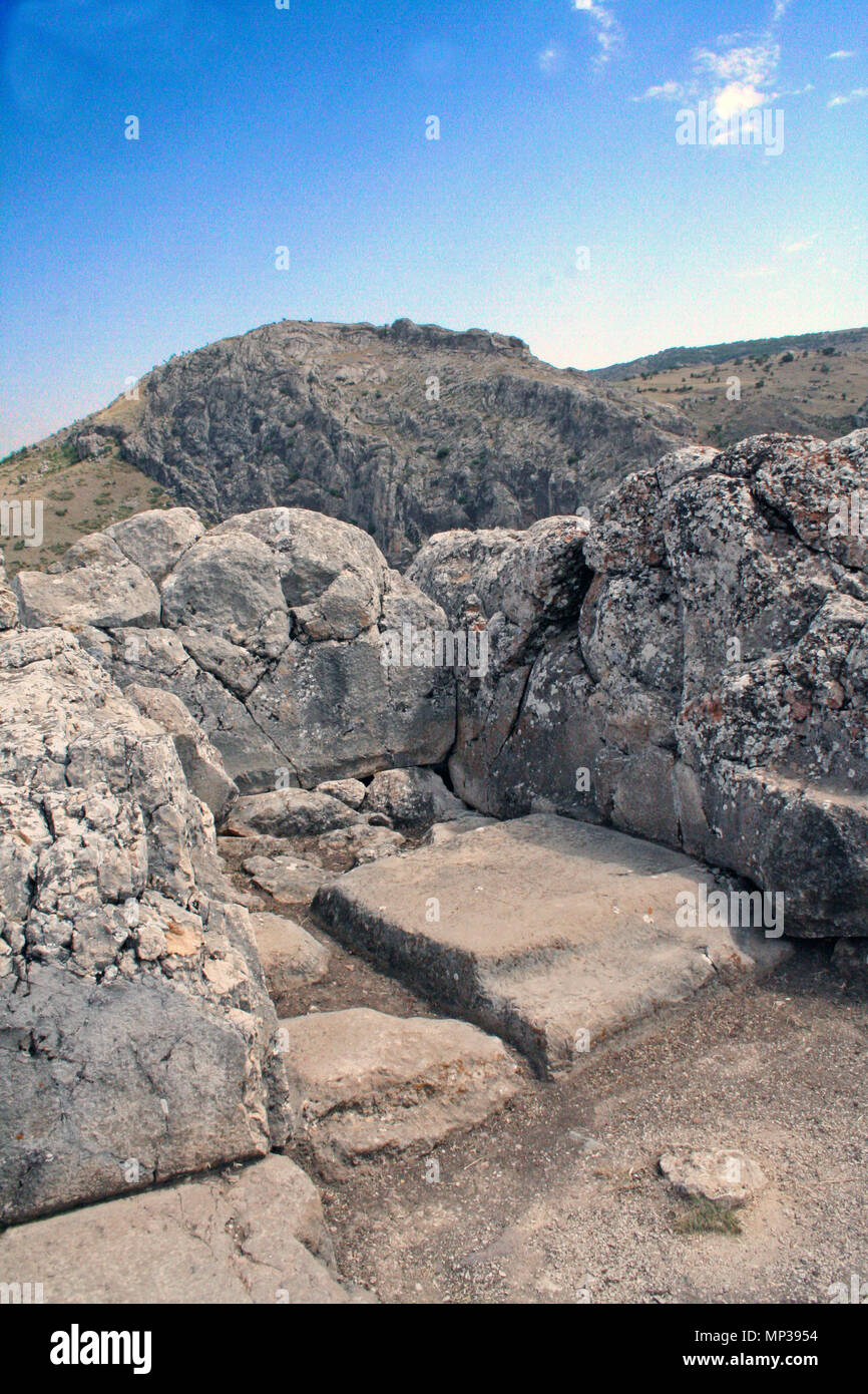 the archaeological site of Hattusa, ancient city of Hittiti , Turkey ...