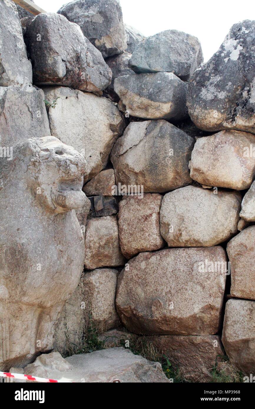 the archaeological site of Hattusa, ancient city of Hittiti , Turkey ...