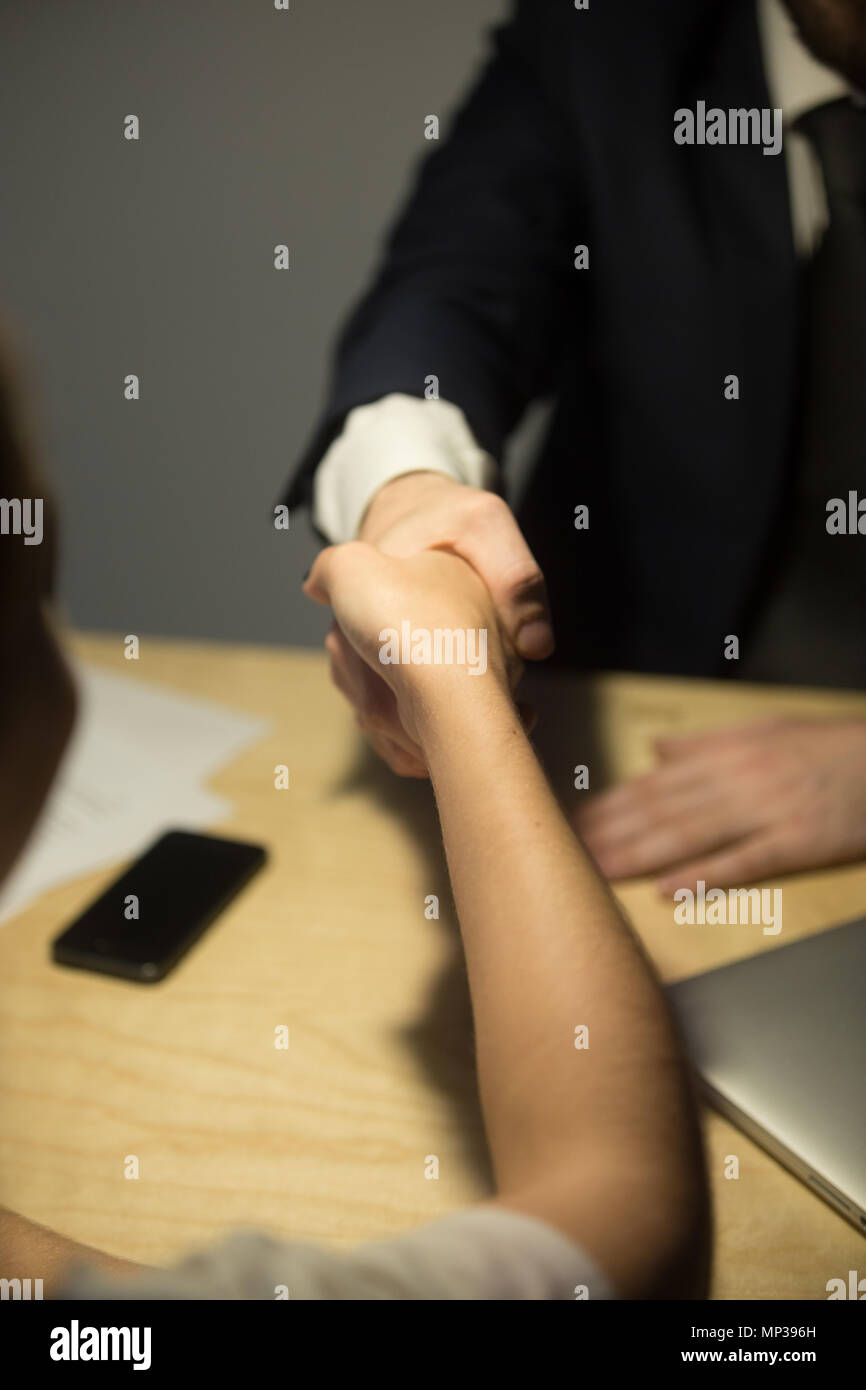 Business solution handshake hi-res stock photography and images - Alamy