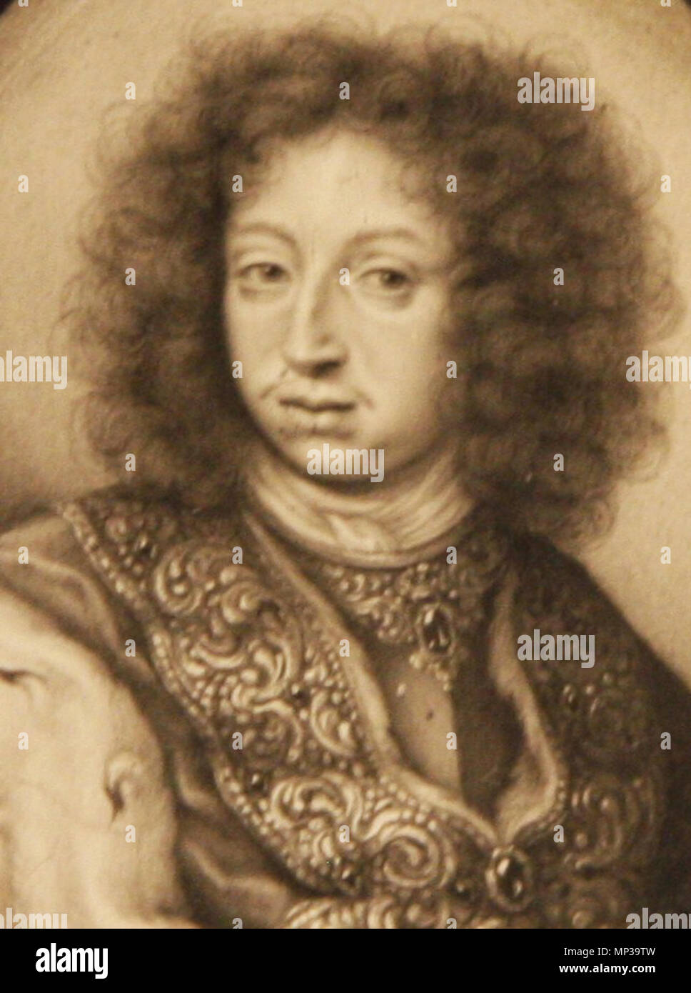 . Portrait of king Karl XI of Sweden . 1697. 760 Karlsteen king Karl XI ...