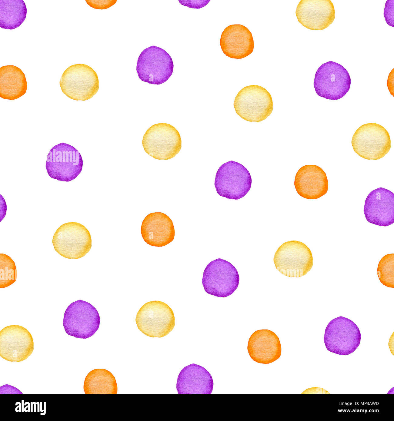 Purple And Gold Polka Dots