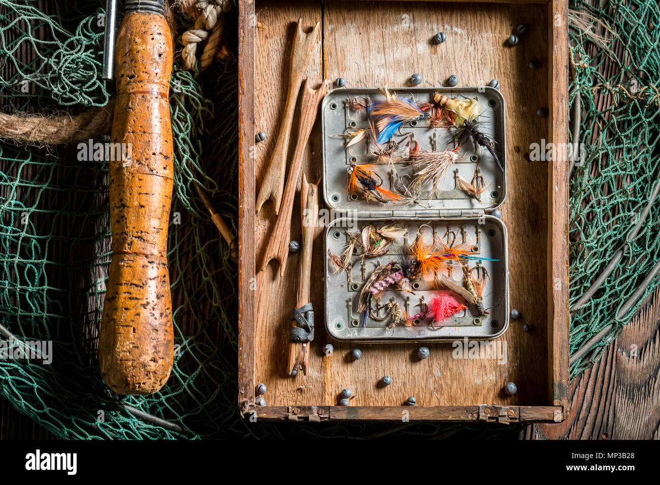 Top view equipment angler hi-res stock photography and images - Alamy