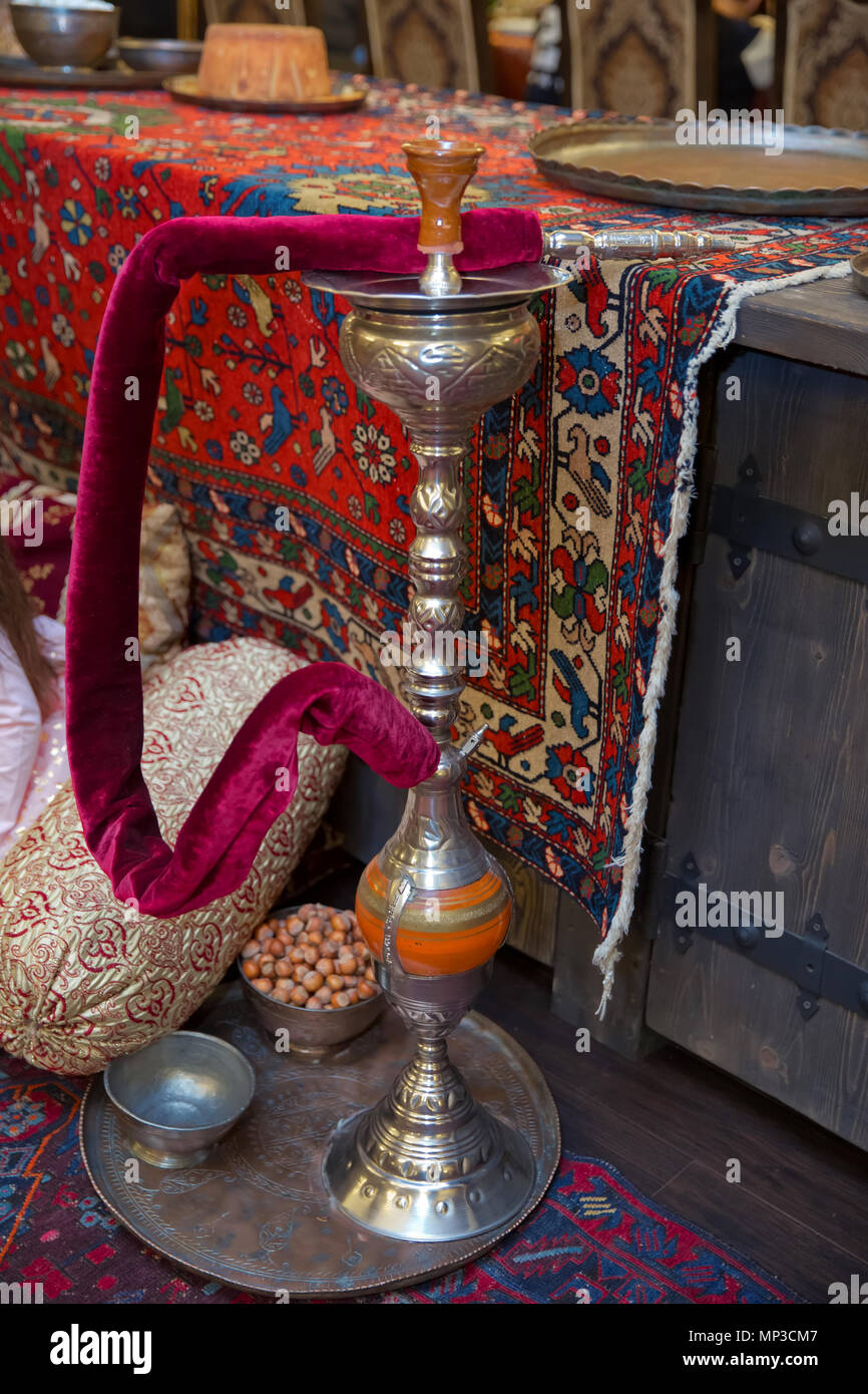 Hookah hot coals on shisha bowl Stylish oriental shisha. Shisha Concept ...