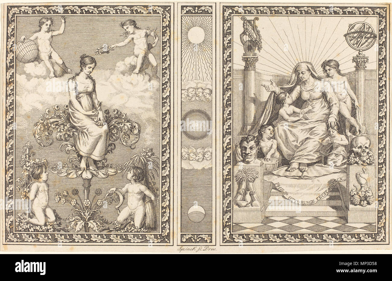 Philipp Otto Runge (German, 1777 - 1810 ), Design for Calendar ...