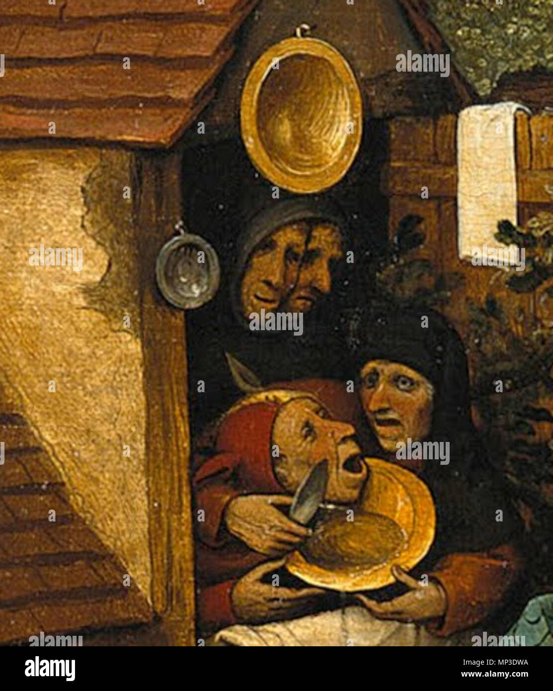 Netherlandish Proverbs . English: Detail from Netherlandish Proverbs ...