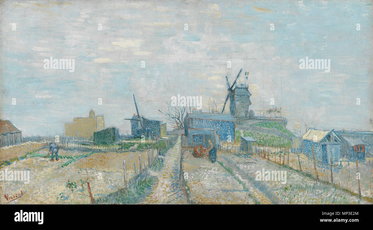 English: Montmartre: Windmills and Allotments Nederlands: Montmartre ...