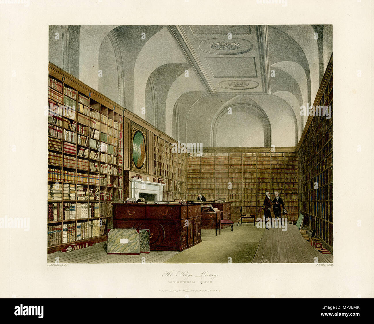 The King's Library, Buckingham House. English: A view of the King's ...