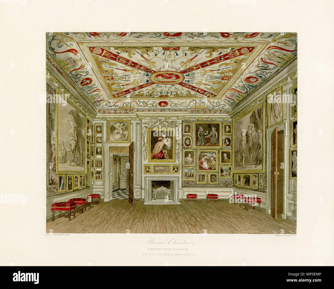 Presence Chamber, Kensington Palace . English: A view of the Presence ...