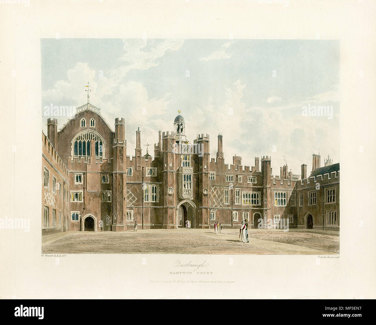 Base court hampton court palace hi-res stock photography and images - Alamy