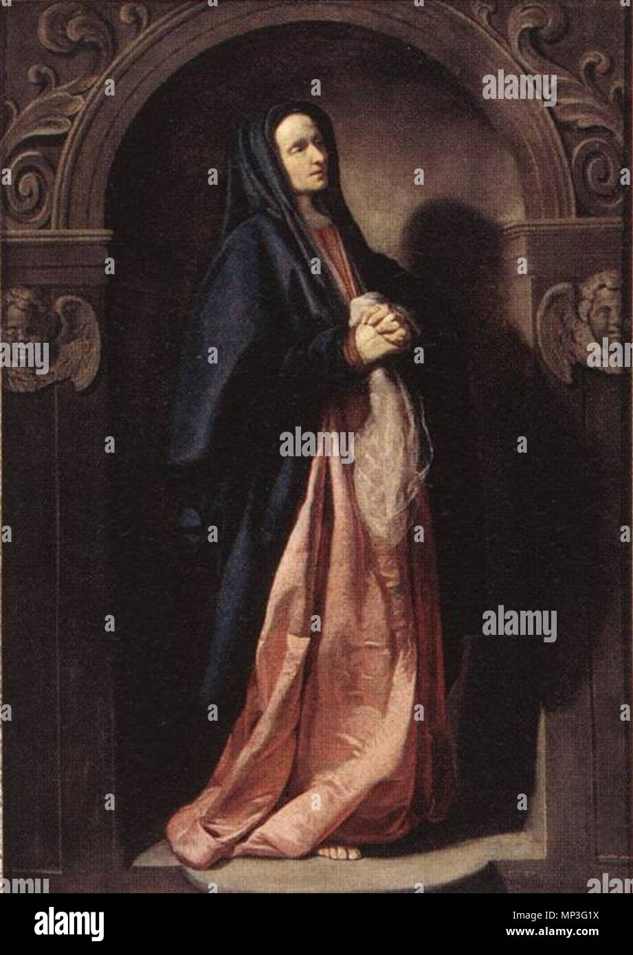 Virgin Mary 1630. 1187 Thomas de Keyser - Virgin Mary - WGA12181 Stock ...