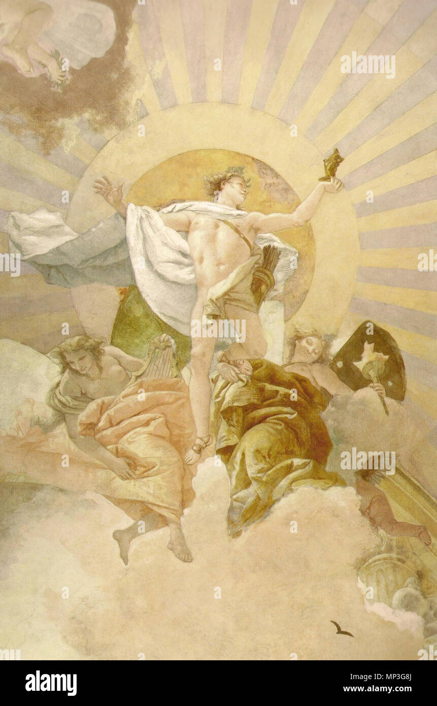 1193 Tiepolo, Giovanni - Deckenfresko im Treppenhaus der Würzburger ...
