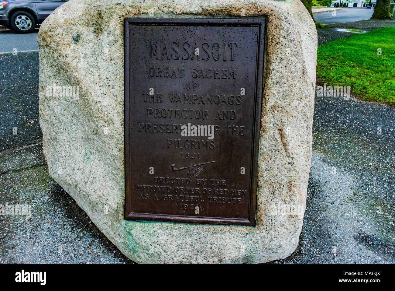 Massasoit monument hi-res stock photography and images - Alamy