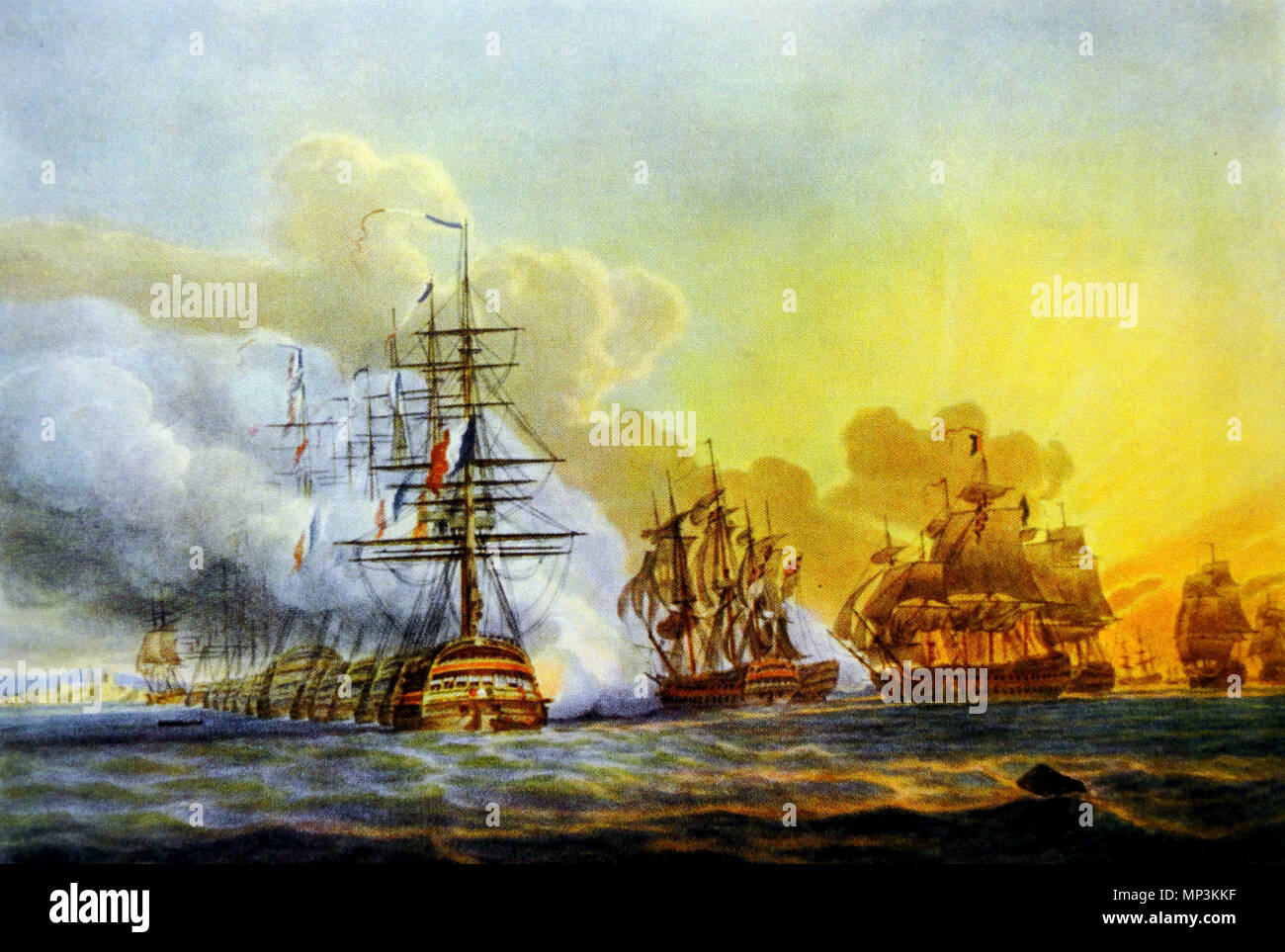 Robert Pollard battle of Abukir 1 August 1798 . Battle of Abukir France ...