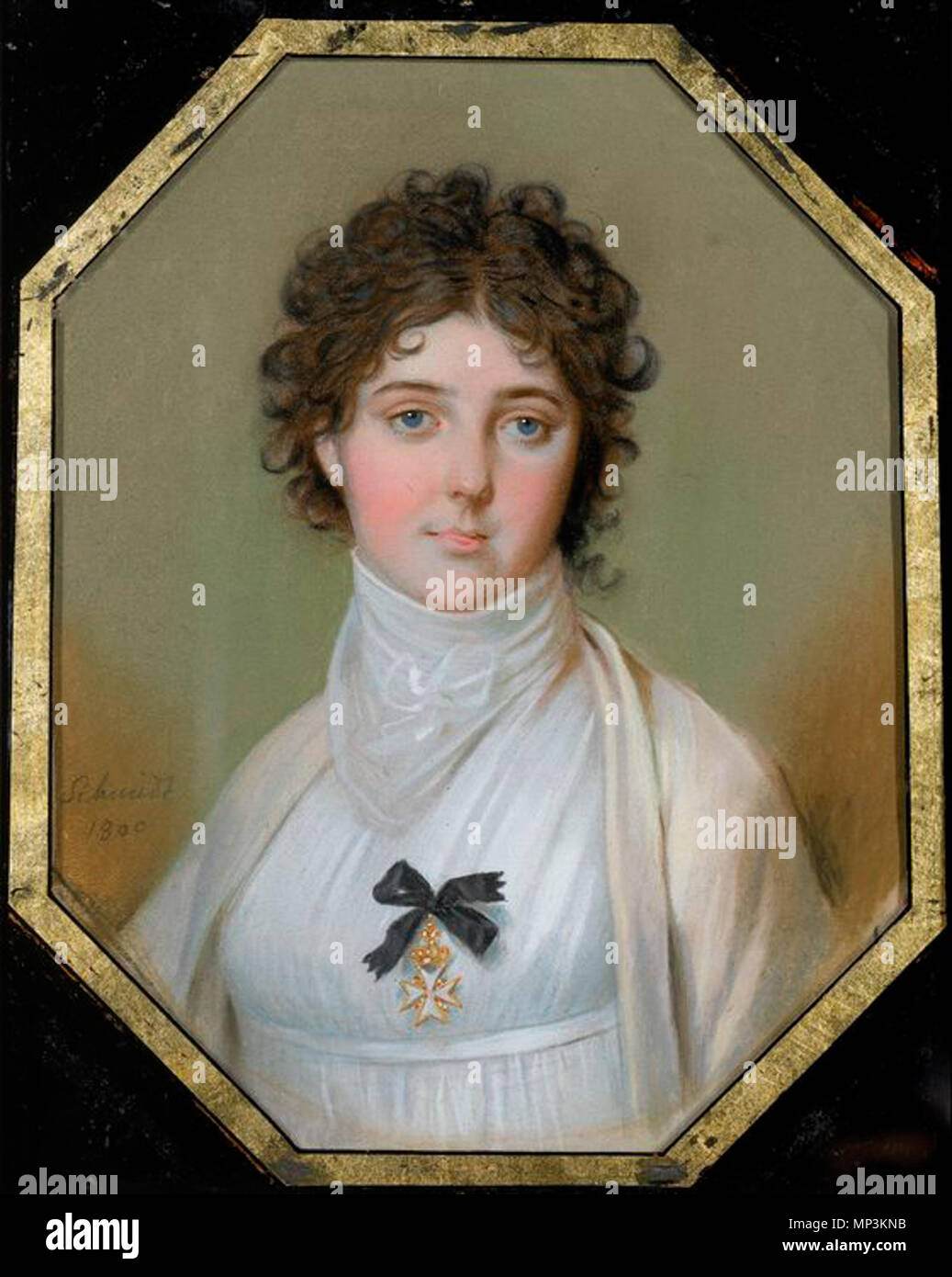 . Emma, Lady Hamilton, wearing Maltese Cross award. Said to be Nelson's ...