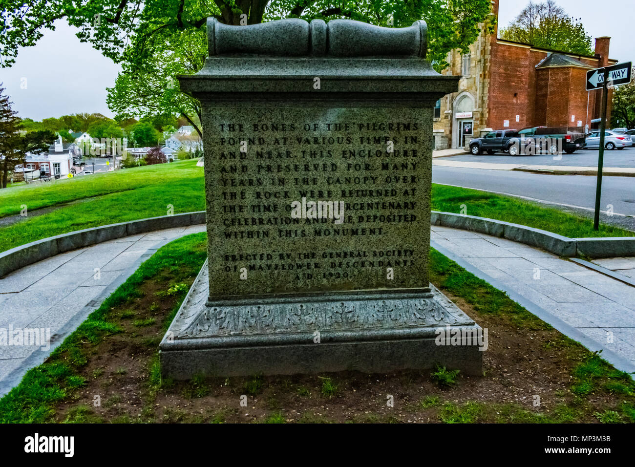 The first final resting place of the pilgrims that parished in the ...