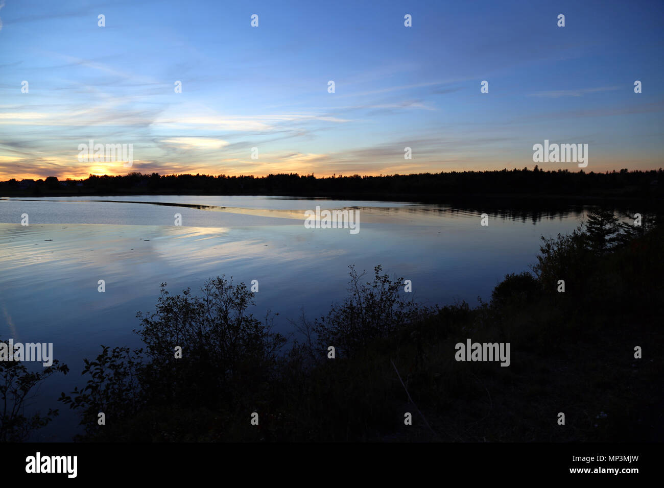 Bar Harbor Sunset, Maine Stock Photo - Alamy