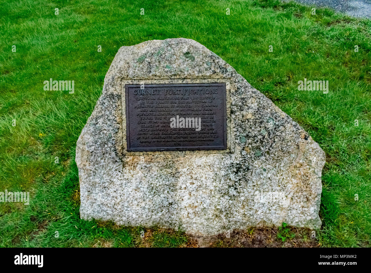 Gurnet Fortifications Monument Stock Photo - Alamy