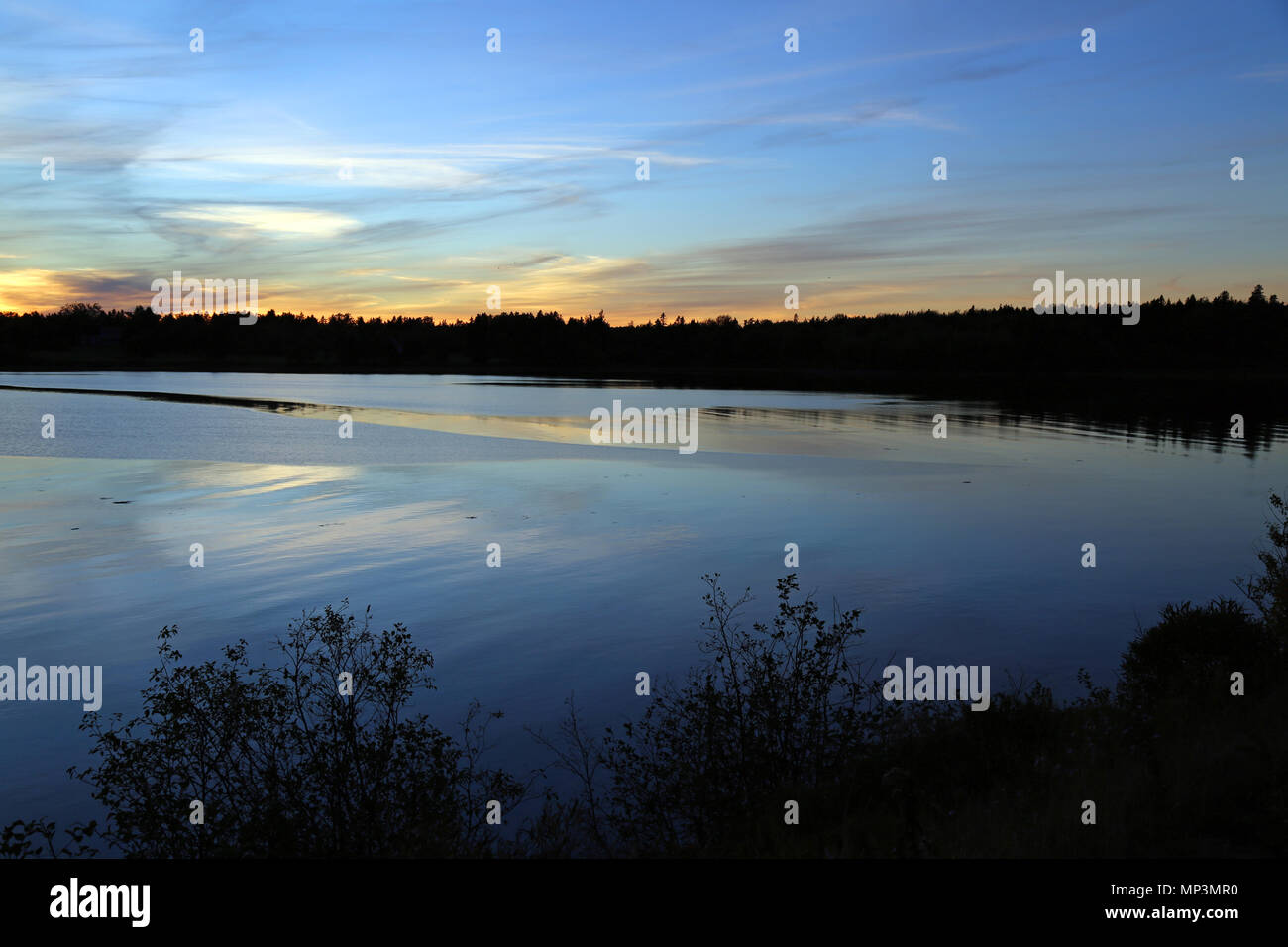 Bar Harbor Sunset, Maine Stock Photo - Alamy