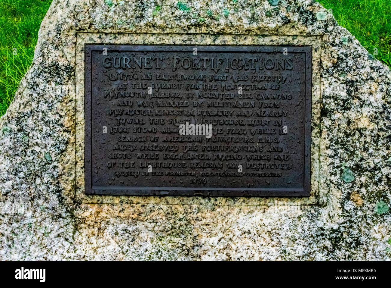 Gurnet Fortifications Monument Stock Photo - Alamy