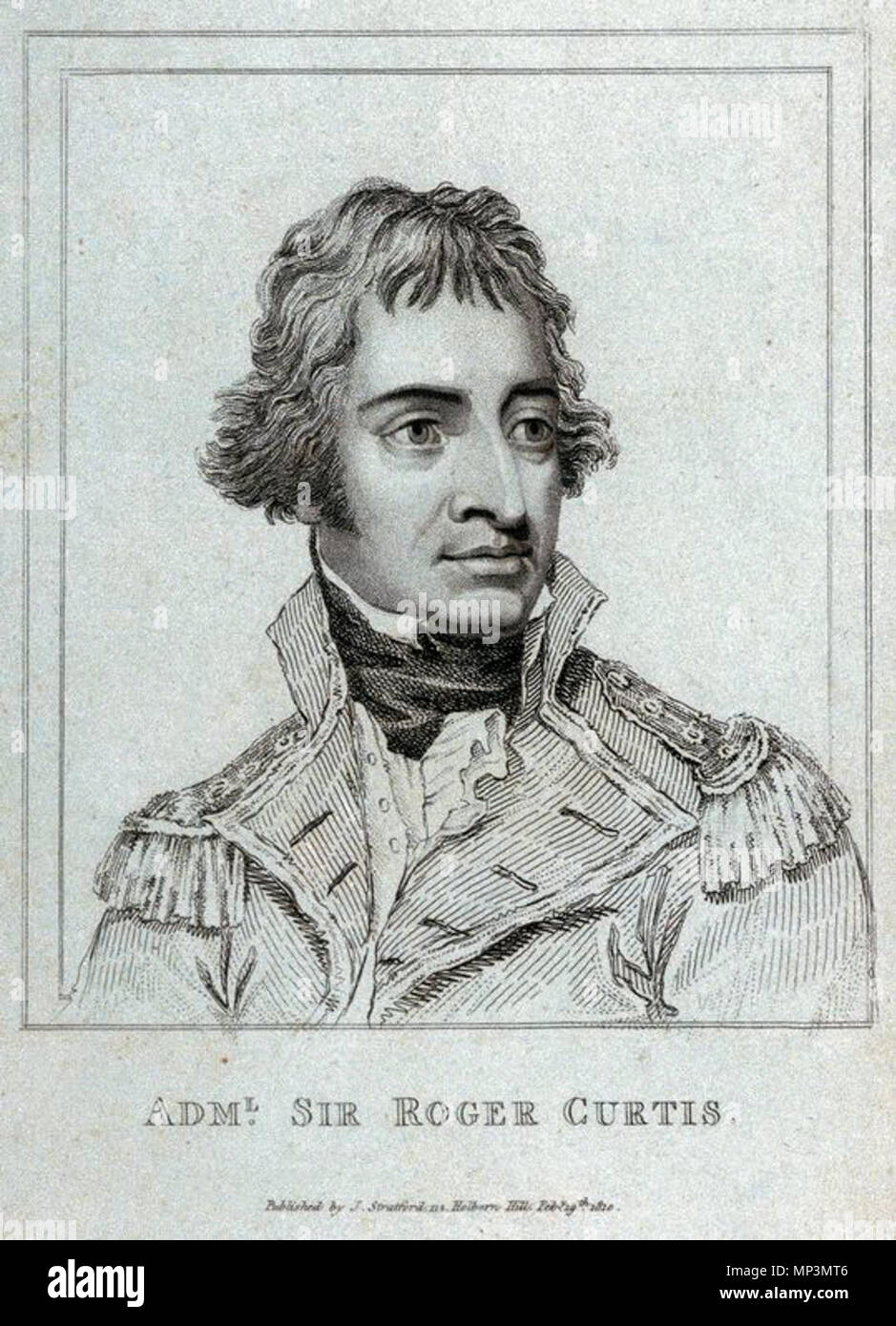 . English: Engraving of Admiral Sir Roger Curtis, courtesy of the ...