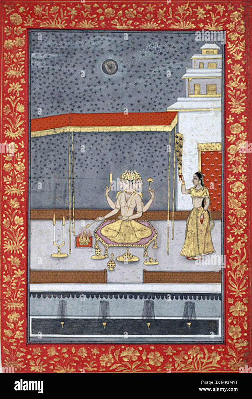 . English: Ragamala - Khambhavati Ragini Golconda, Deccan School, c ...