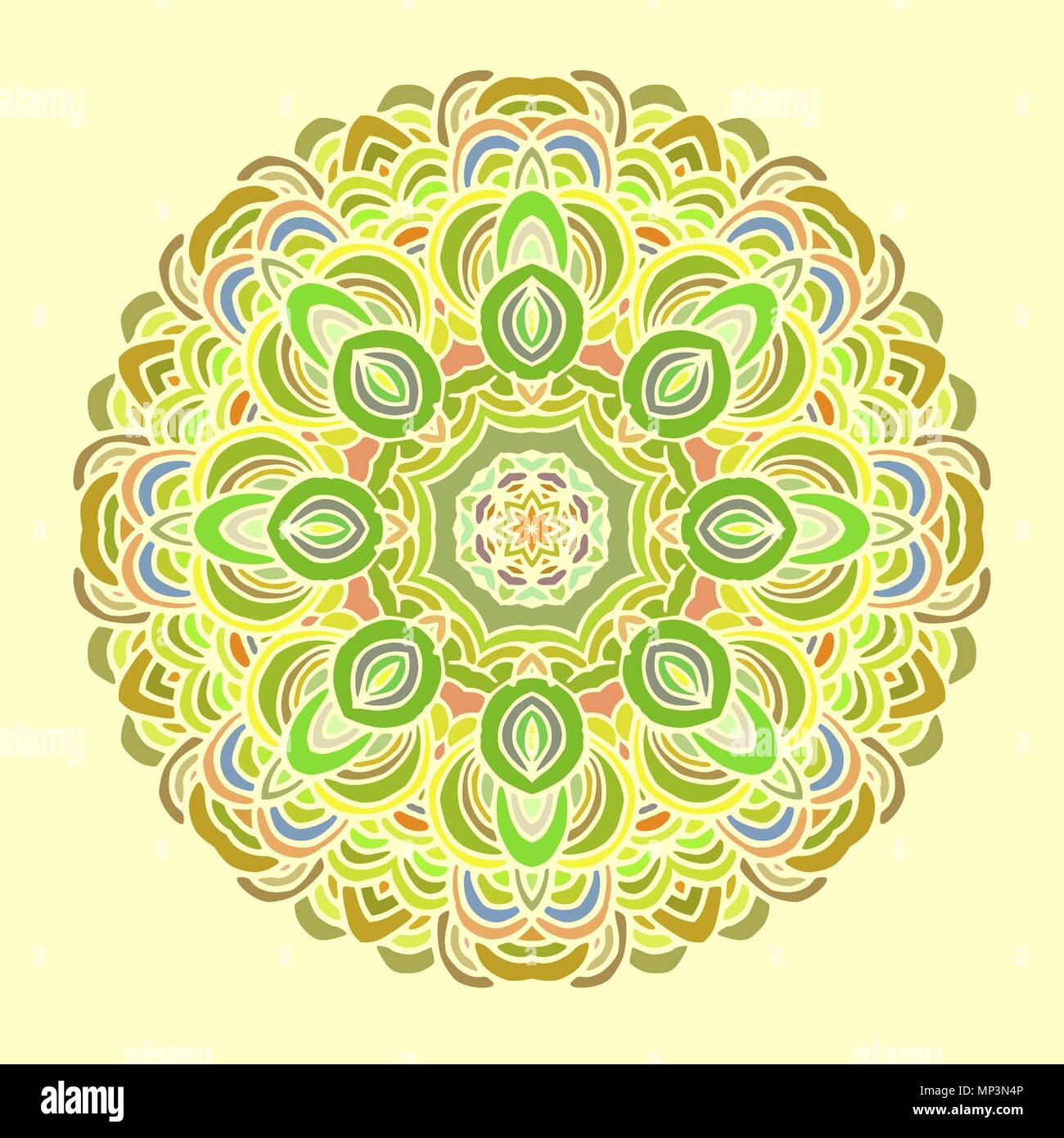 Mandala colorful Stock Vector Images - Alamy