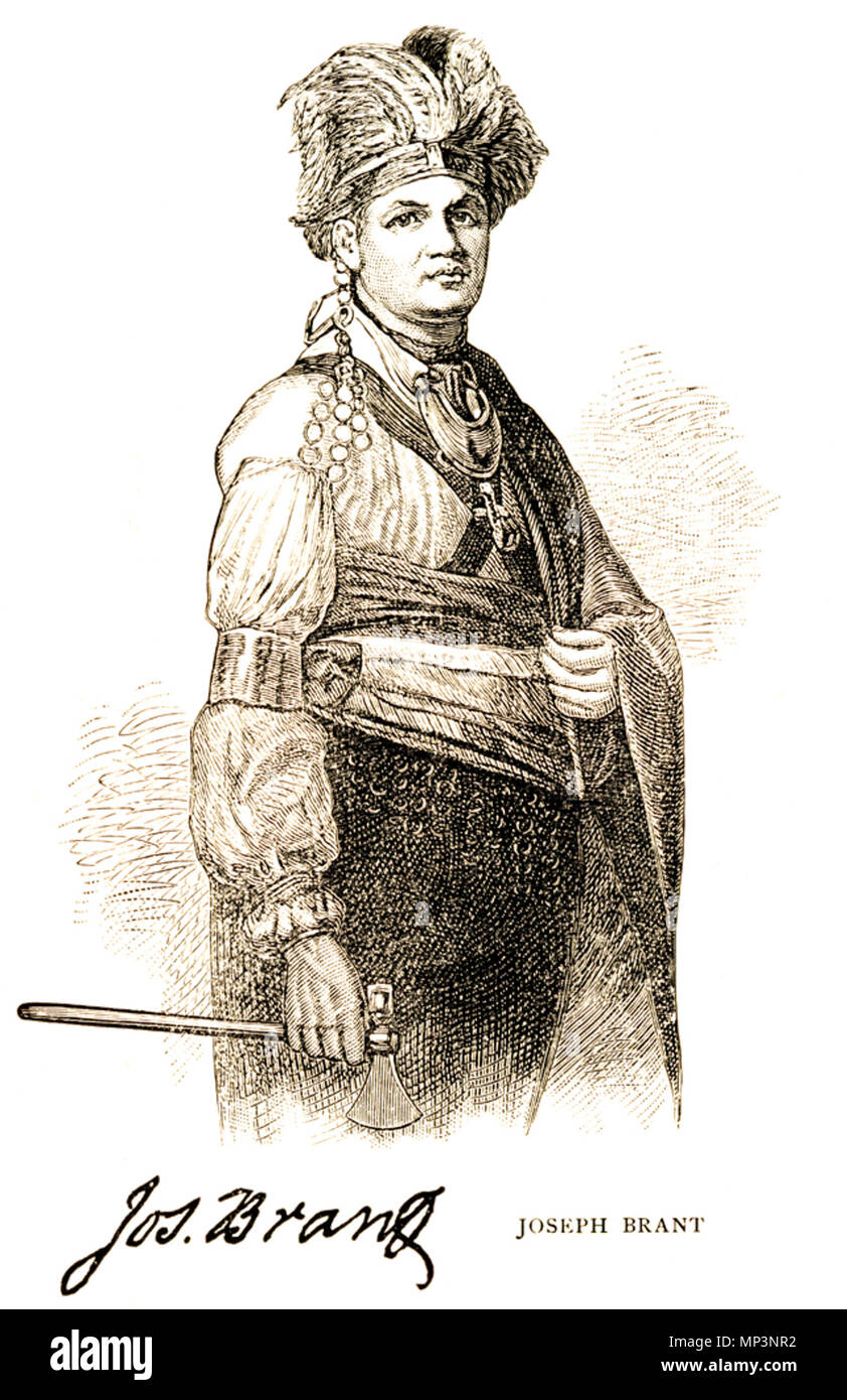Joseph Brant Missionary Military Leader Biography Tecumseh A Short