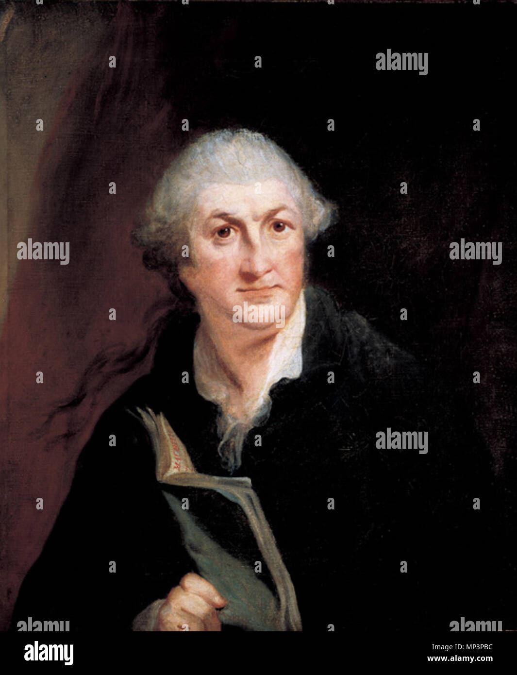 . Portrait of David Garrick. Oil on Canvas. by 1788. Robert Edge Pine ...