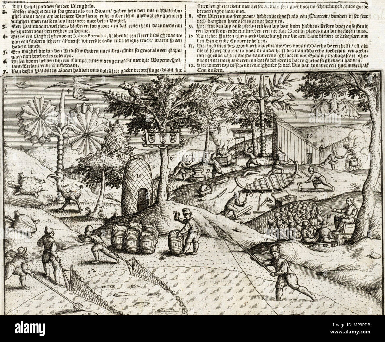 . Copper engraving from 'Het Tweede Boeck' (made in the Netherlands ...