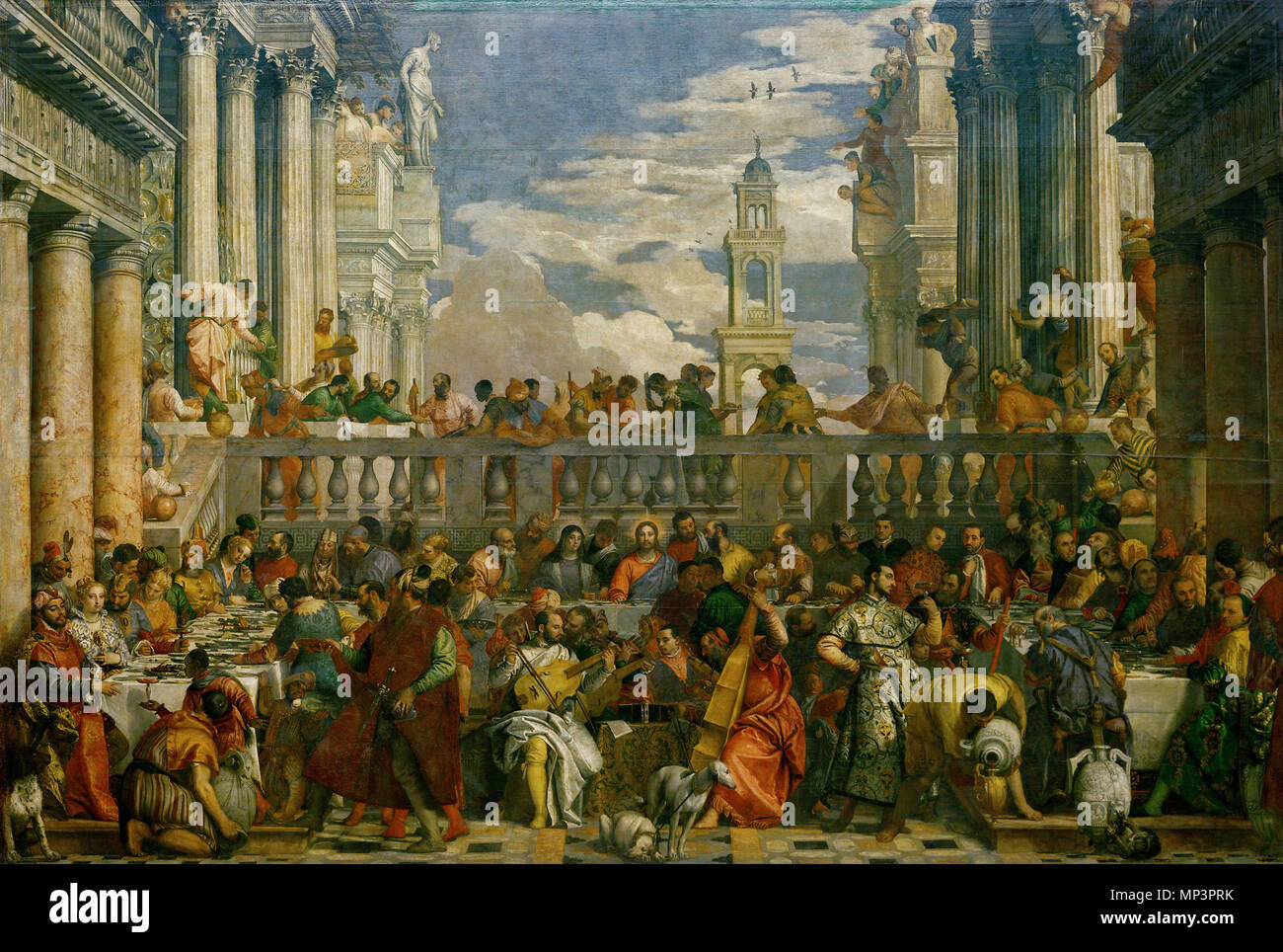 The Wedding at Cana 1563. 1230 Veronese, The Marriage at Cana (1563 ...