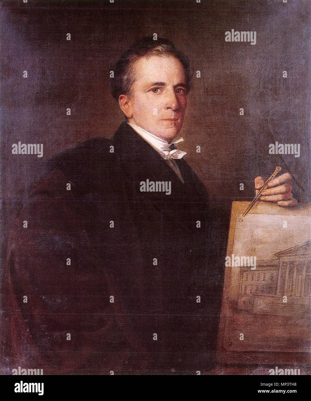 893 Mihály Pollack (portrait Stock Photo - Alamy