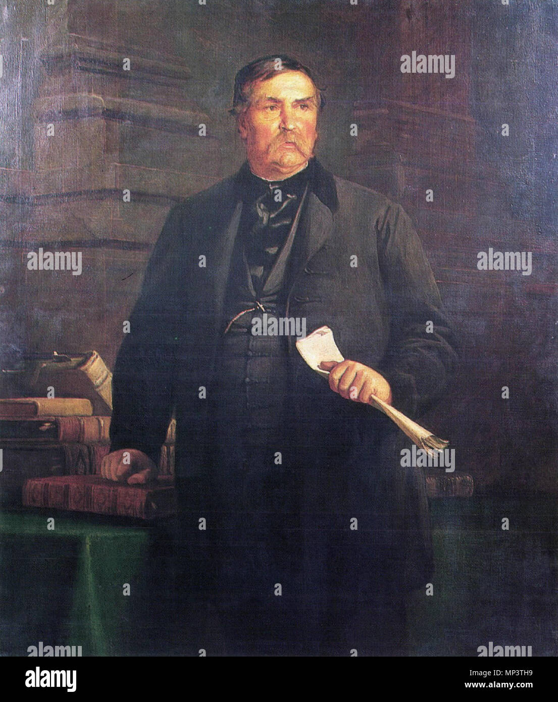 Portrait of Ferenc Deák 1869. 1155 Szekely-deak Stock Photo - Alamy