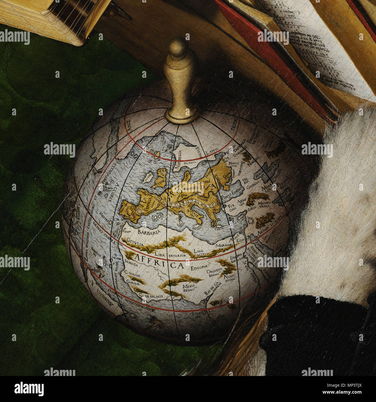 The Ambassadors . English: Detail of the globe from The Ambassadors by ...