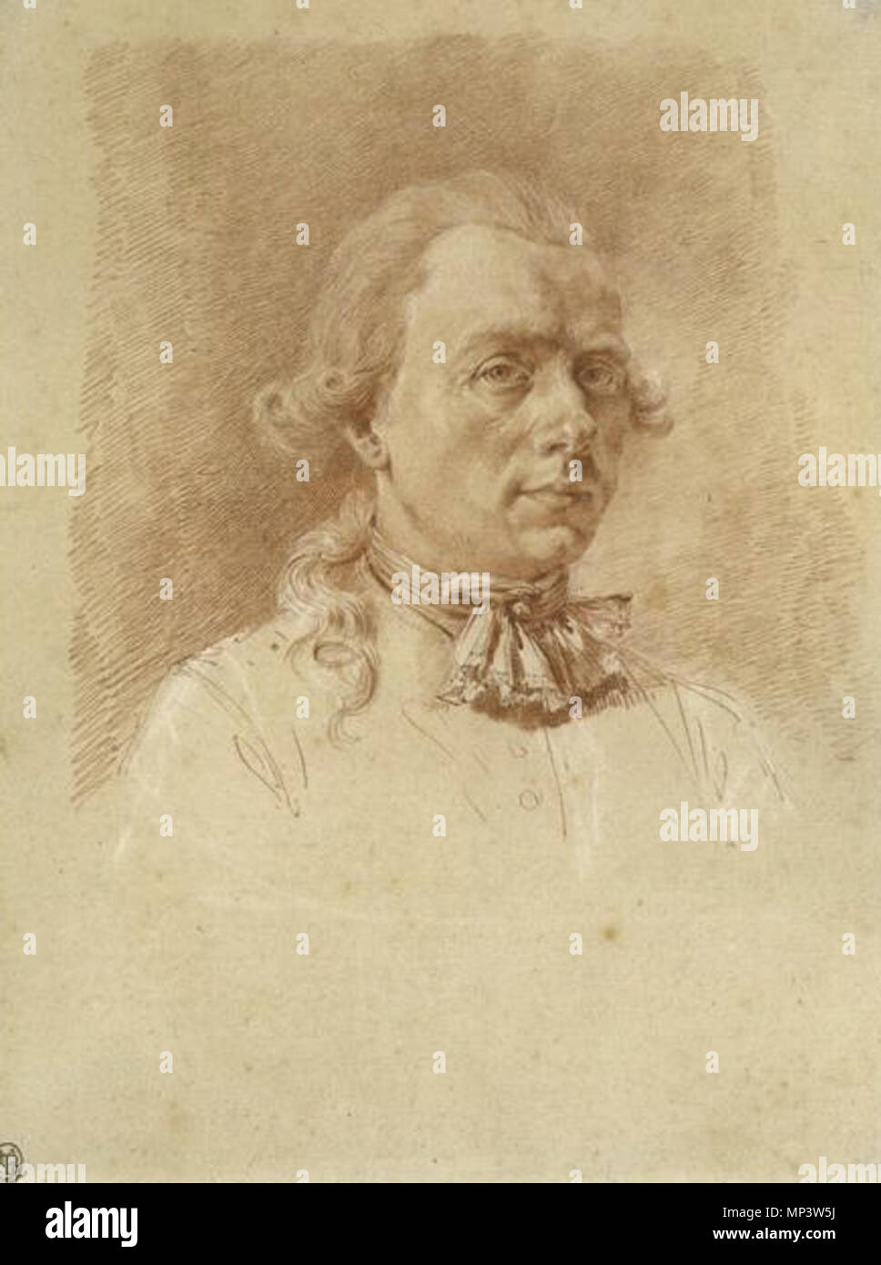 French: Autoportrait Self-portrait 18th century. 720 Jjboissieu Stock ...