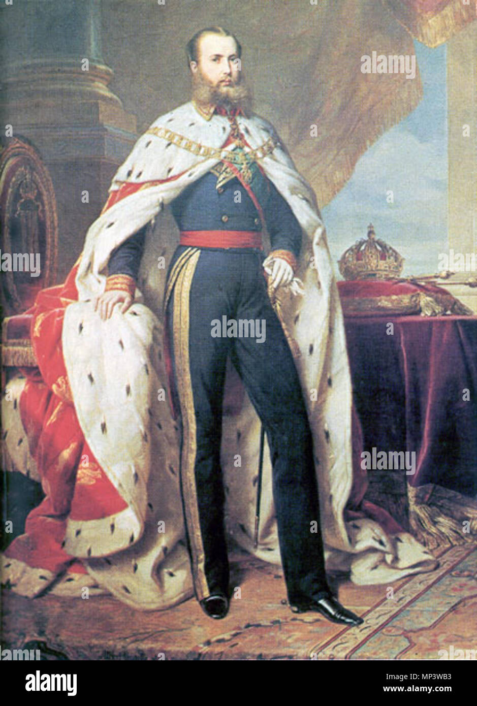 Portrait of Maximilian I of Mexico (1832-1867) 1864. 878 Maximilian of Mexico Winterhalter Stock ...