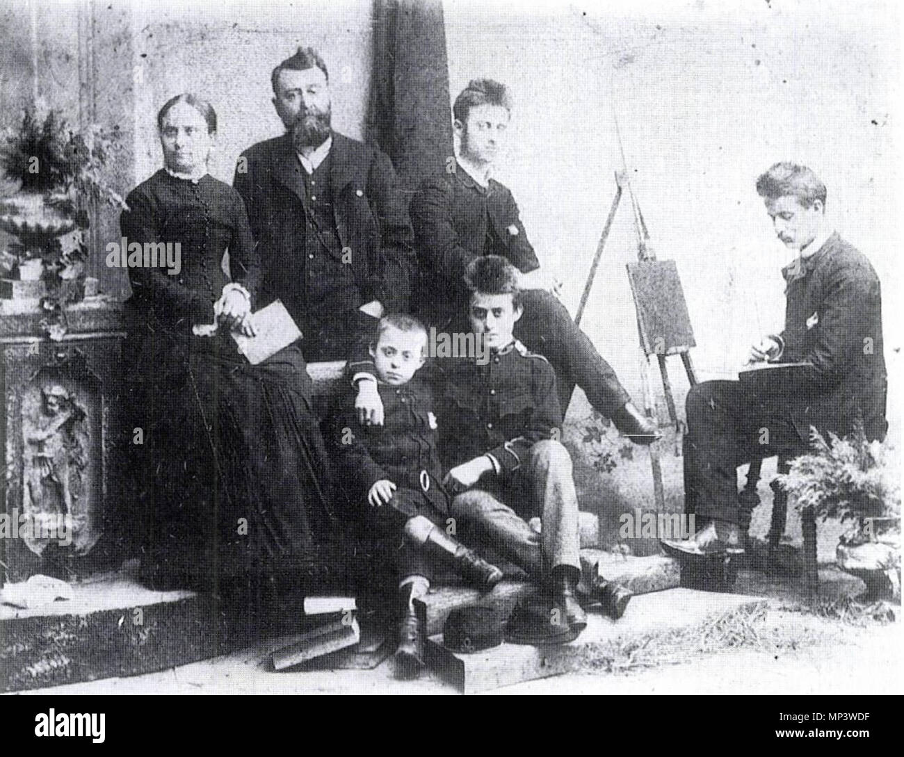 The Rippl family 1884. 792 Langsfeld The Rippl family 1884 Stock Photo ...