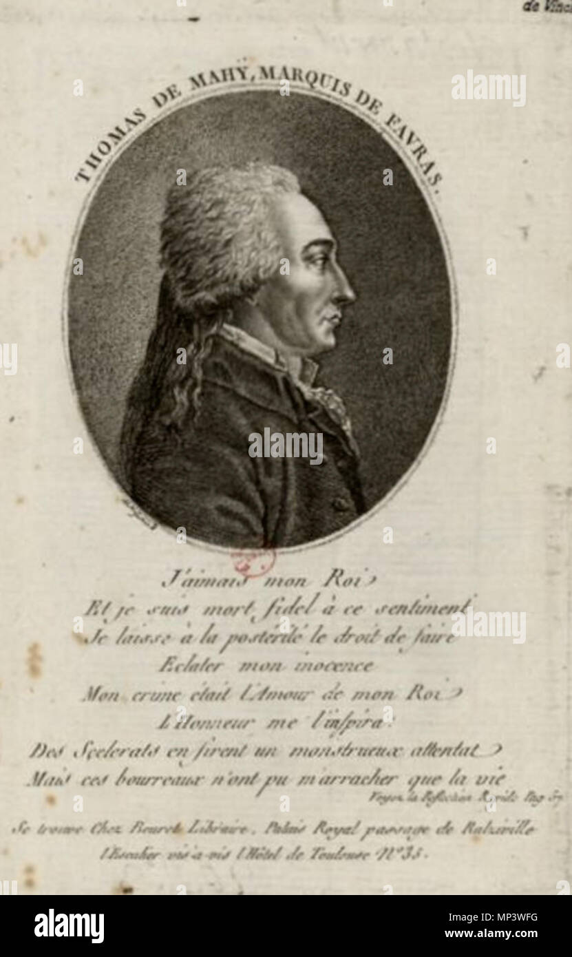 Thomas de mahy de favras hi-res stock photography and images - Alamy