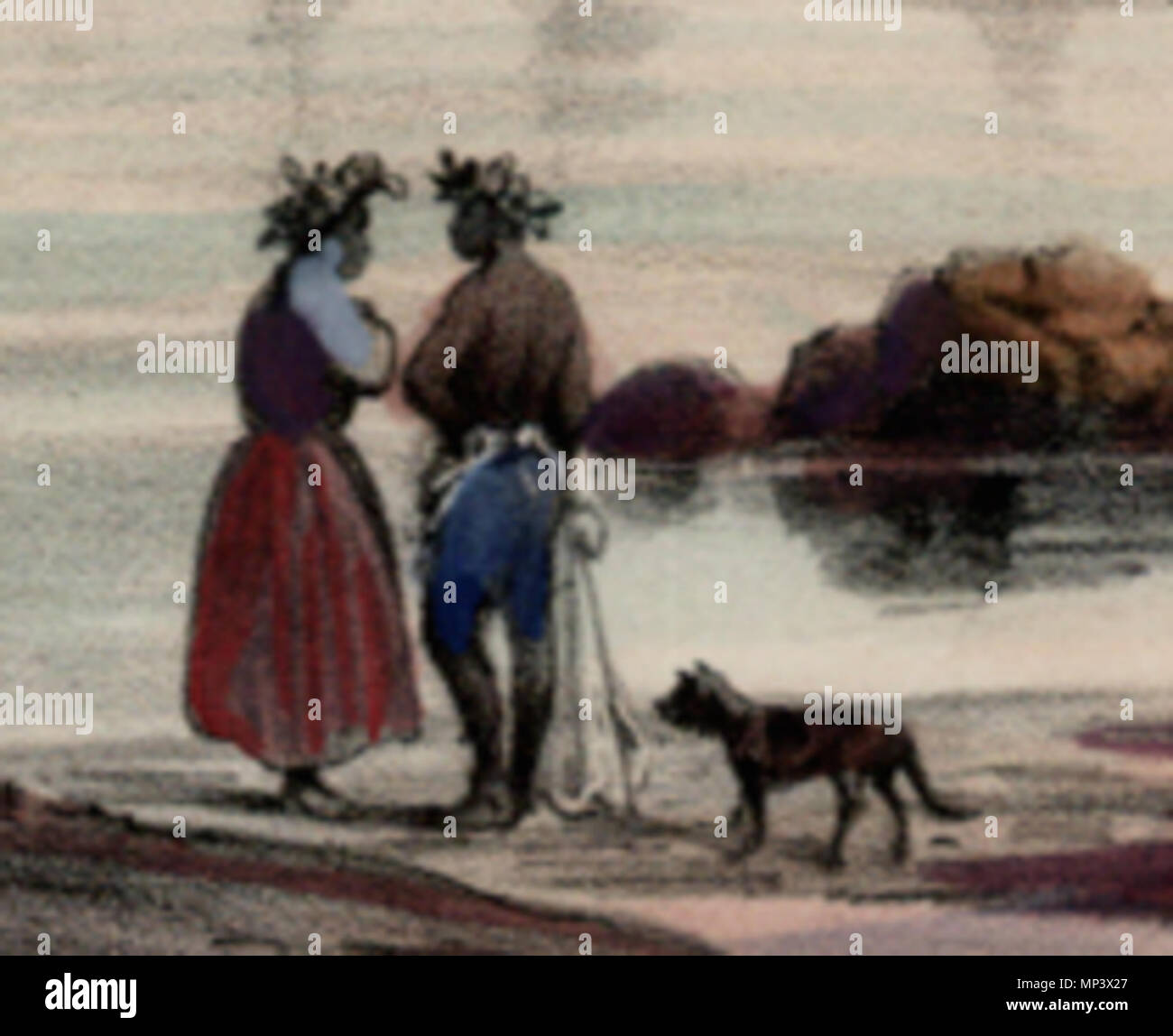 . English: 'Vue de Honolulu. lles Sandwich'. This scene depicts ...