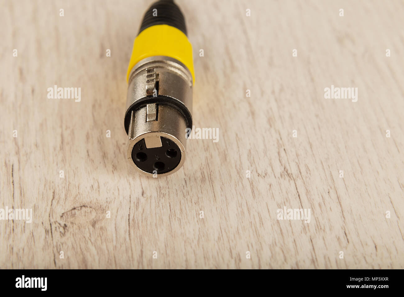 Female XLR connector for microphone connection Stock Photo - Alamy