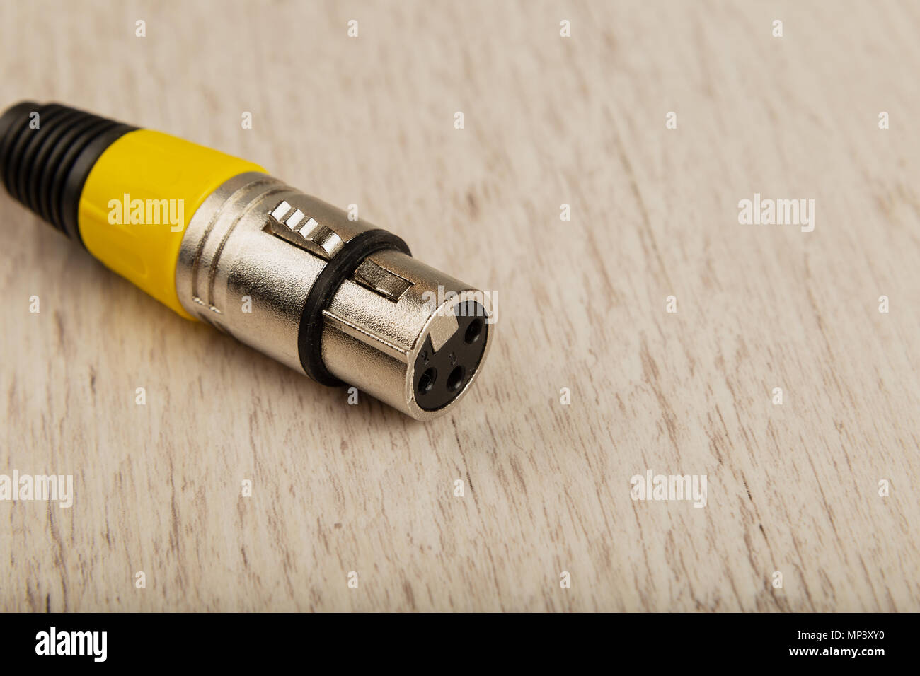 Female XLR connector for microphone connection Stock Photo - Alamy