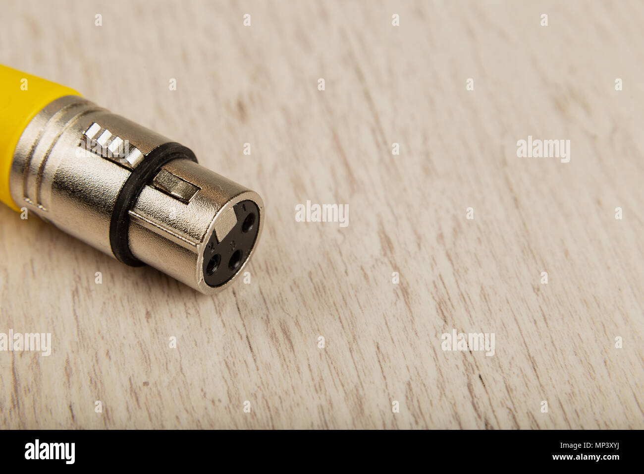 Female XLR connector for microphone connection Stock Photo - Alamy