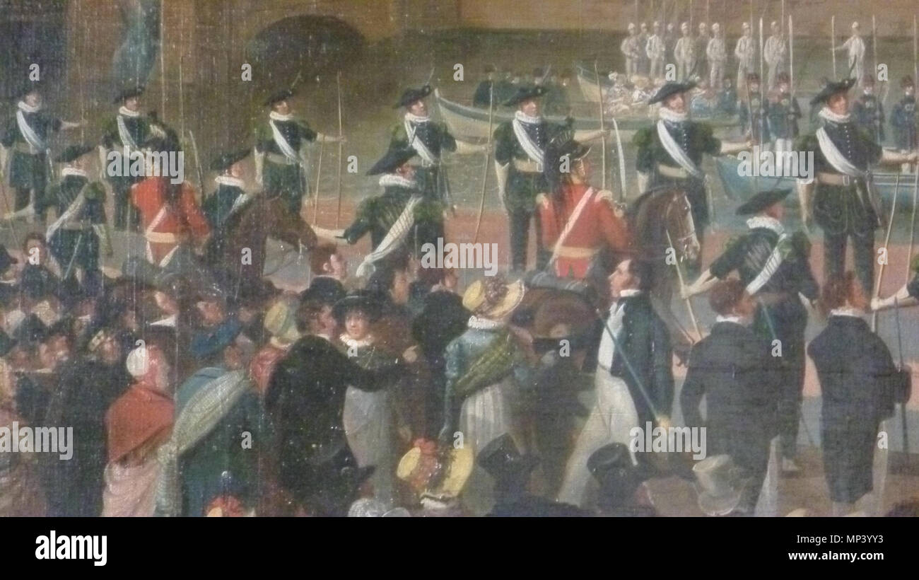 . English: Members of the Royal Company of Archers form the Sovereign's ...