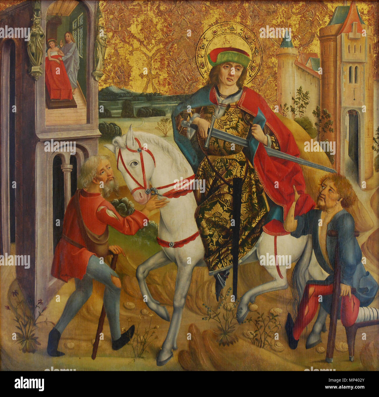 Saint martin sharing his cloak hi-res stock photography and images - Alamy