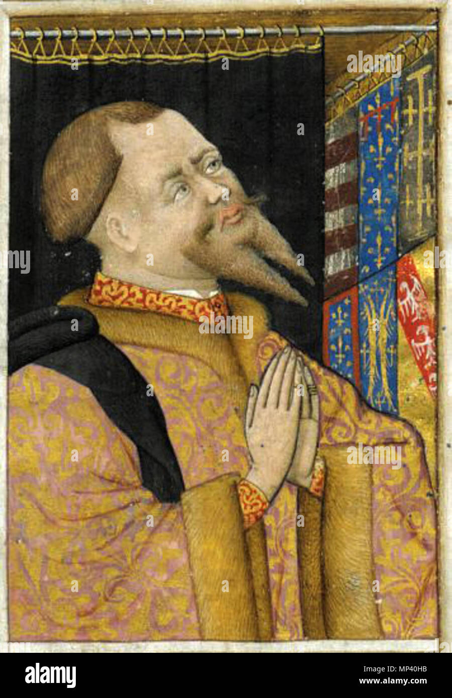 . Portrait du roi René en prière . 15th century. Maître de Rohan. 806 ...