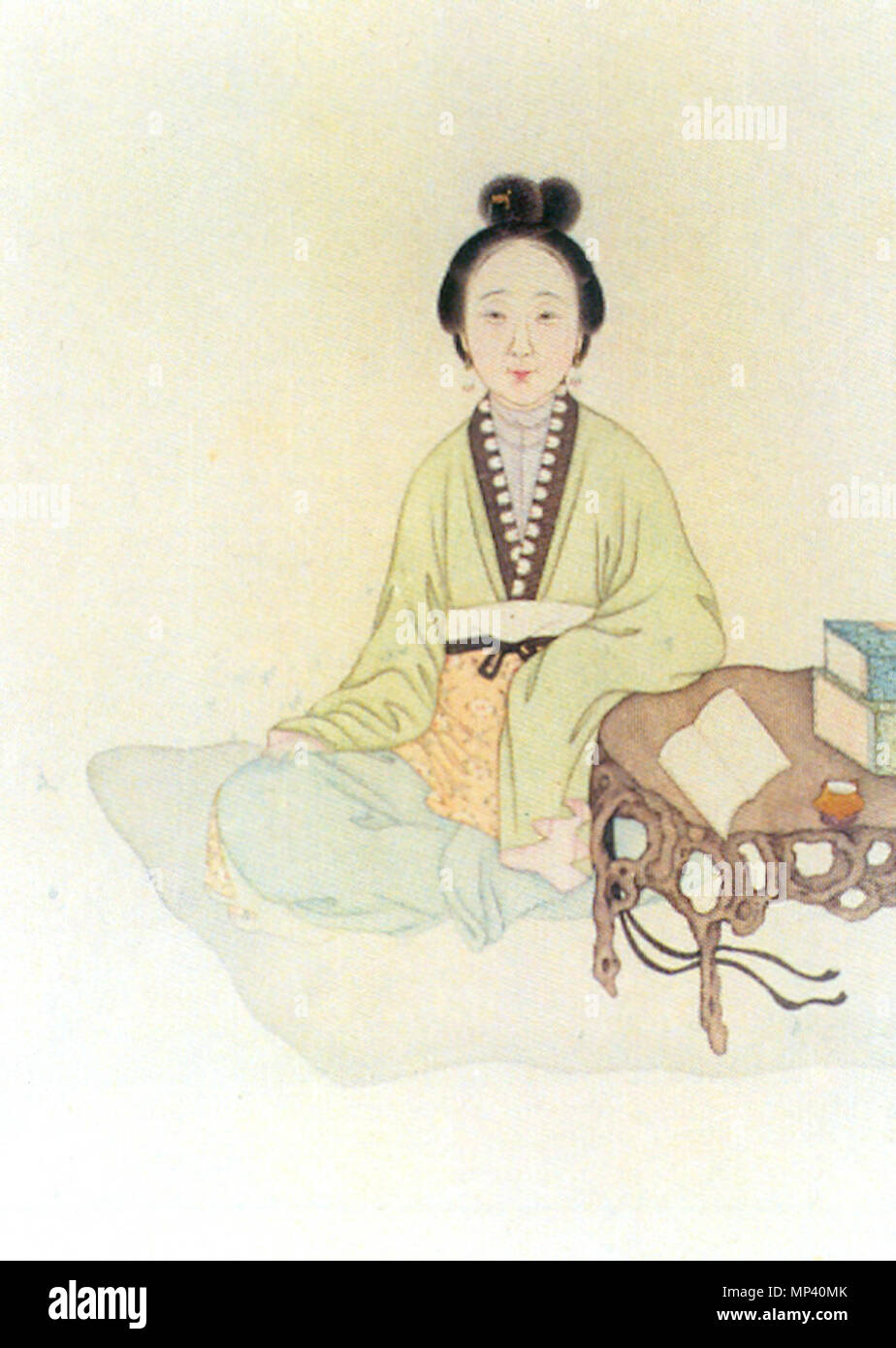 . English: Portrait of Chen Yuanyuan (1624–1681), concubine of Wu ...