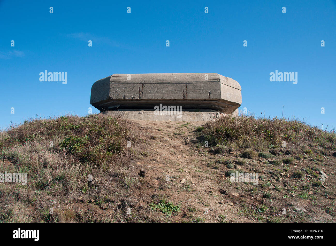 German world war 2 bunker on the Channel Islands Stock Photo - Alamy