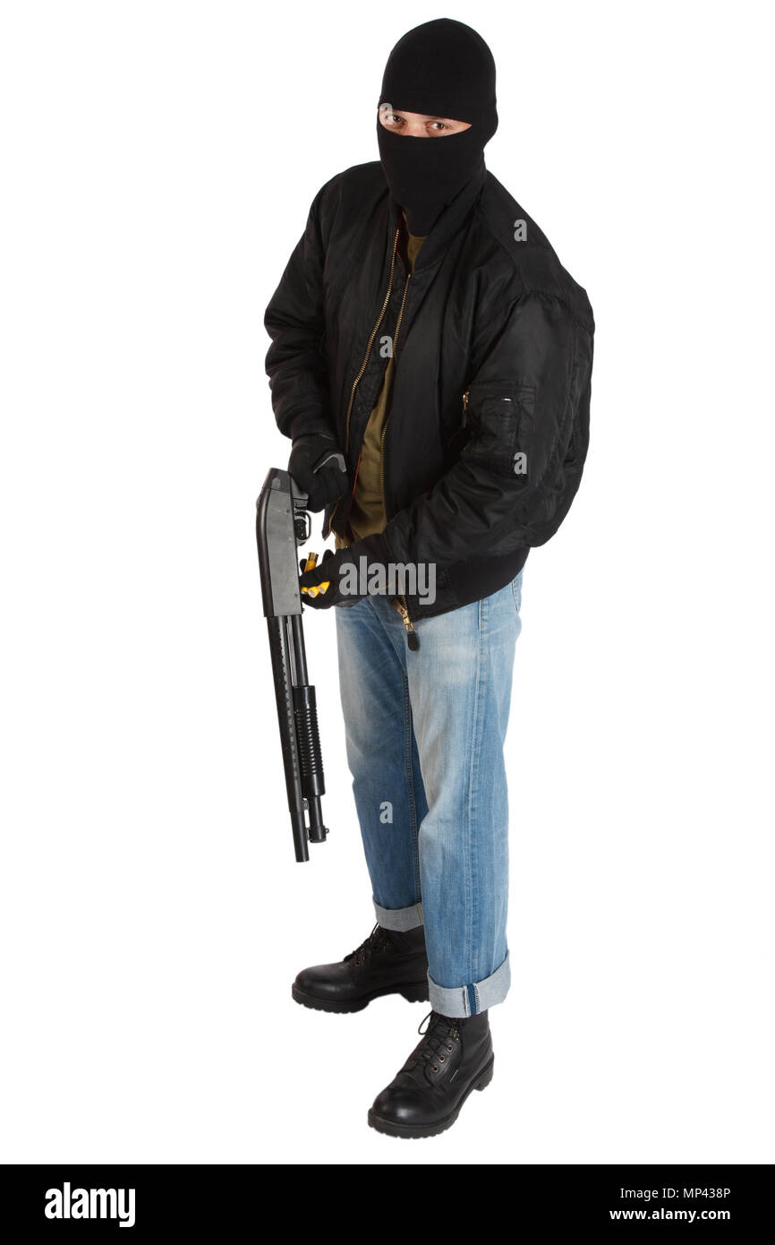 Shotgun in hand Cut Out Stock Images & Pictures - Alamy