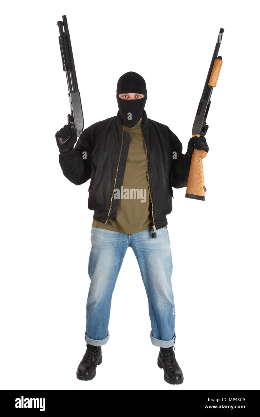 Shotgun in hand Cut Out Stock Images & Pictures - Alamy