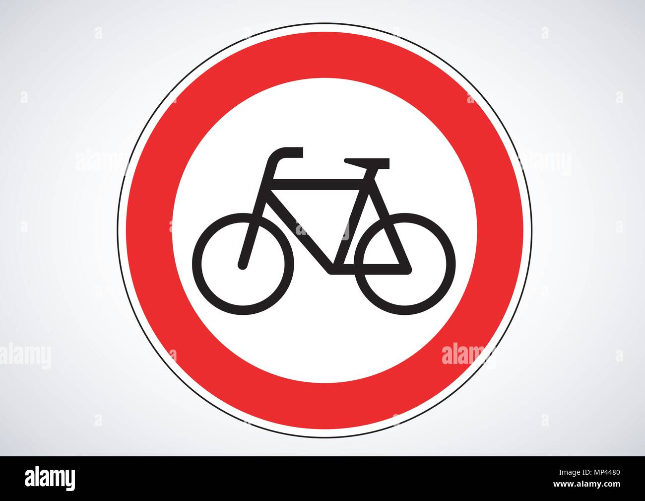 Bike park prohibited Stock Vector Images - Alamy