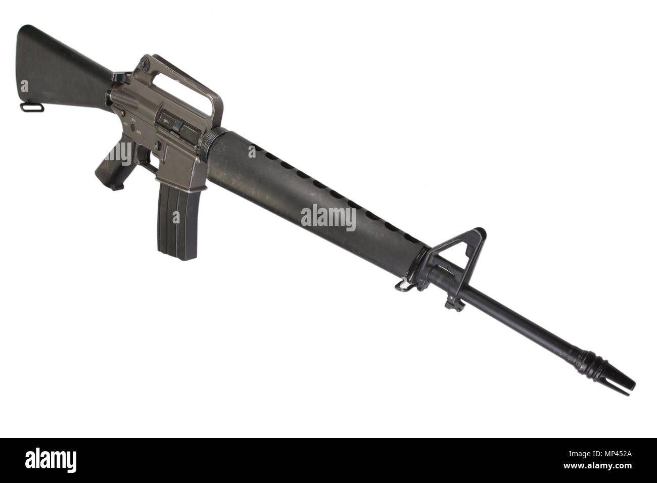 M16 rifle Vietnam War period isolated on a white background Stock Photo ...